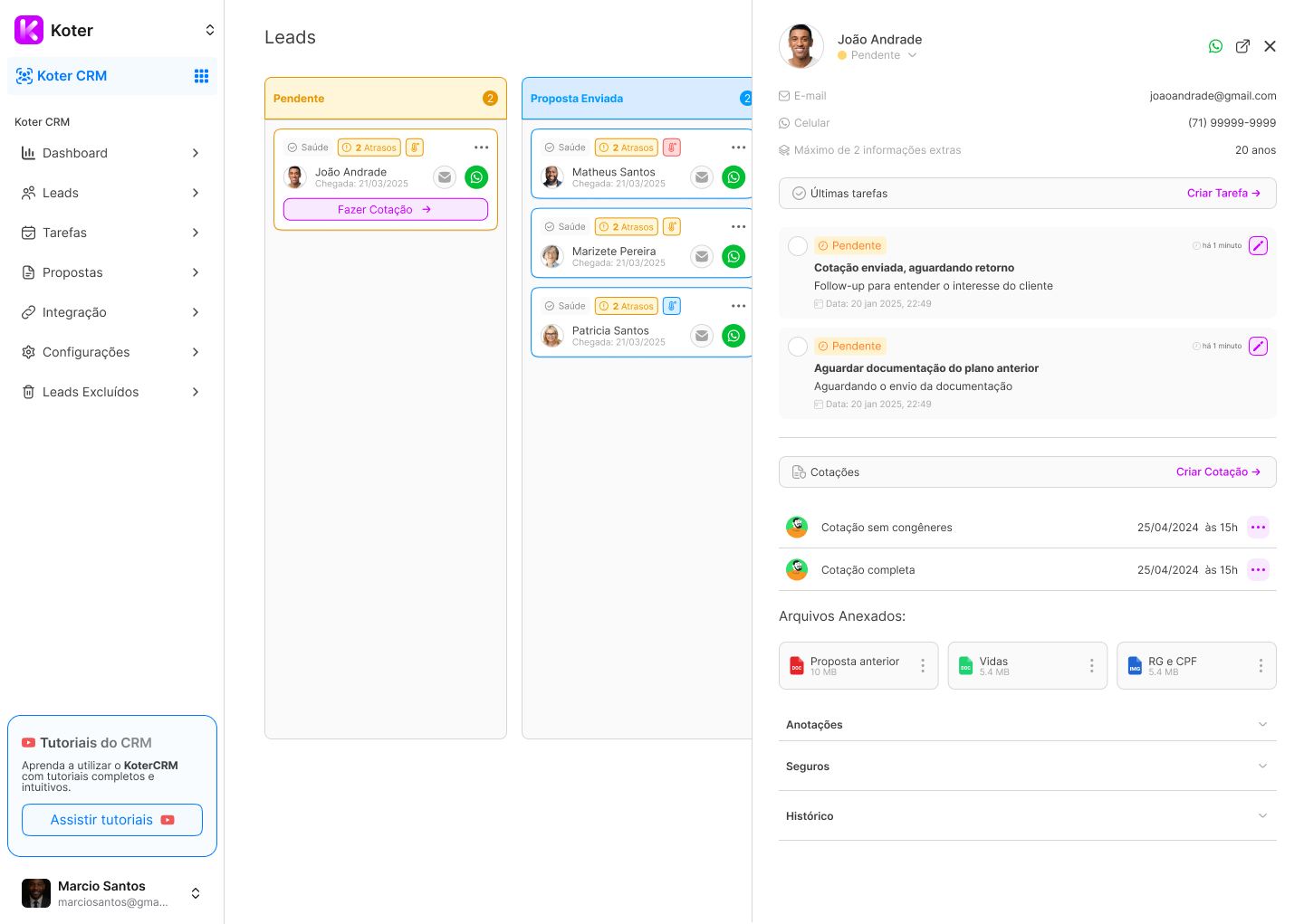 Koter: Cotador de Planos de Saúde.